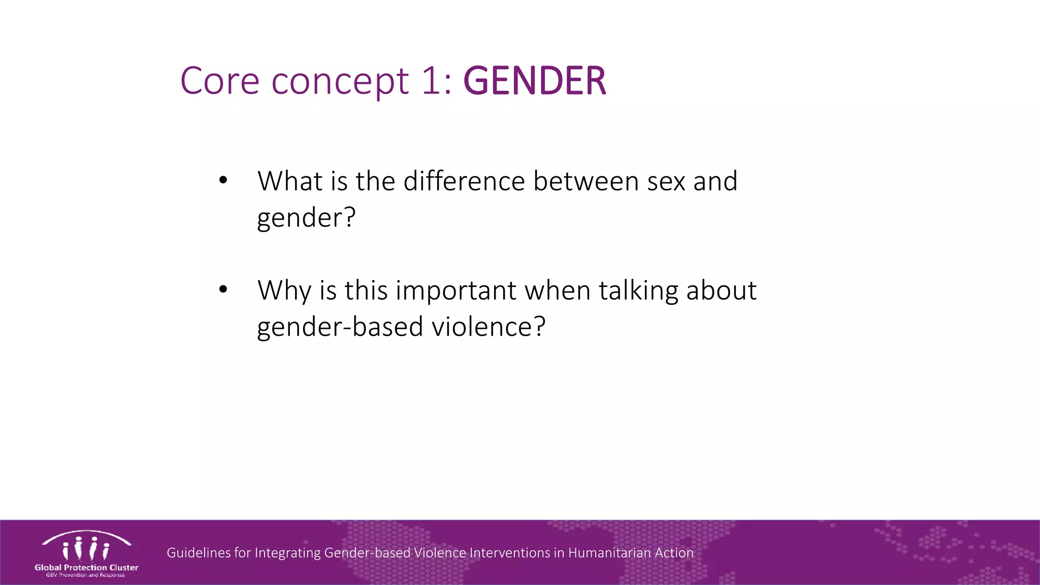 Module 2: Defining Gender-based Violence (GBV) | PPTX