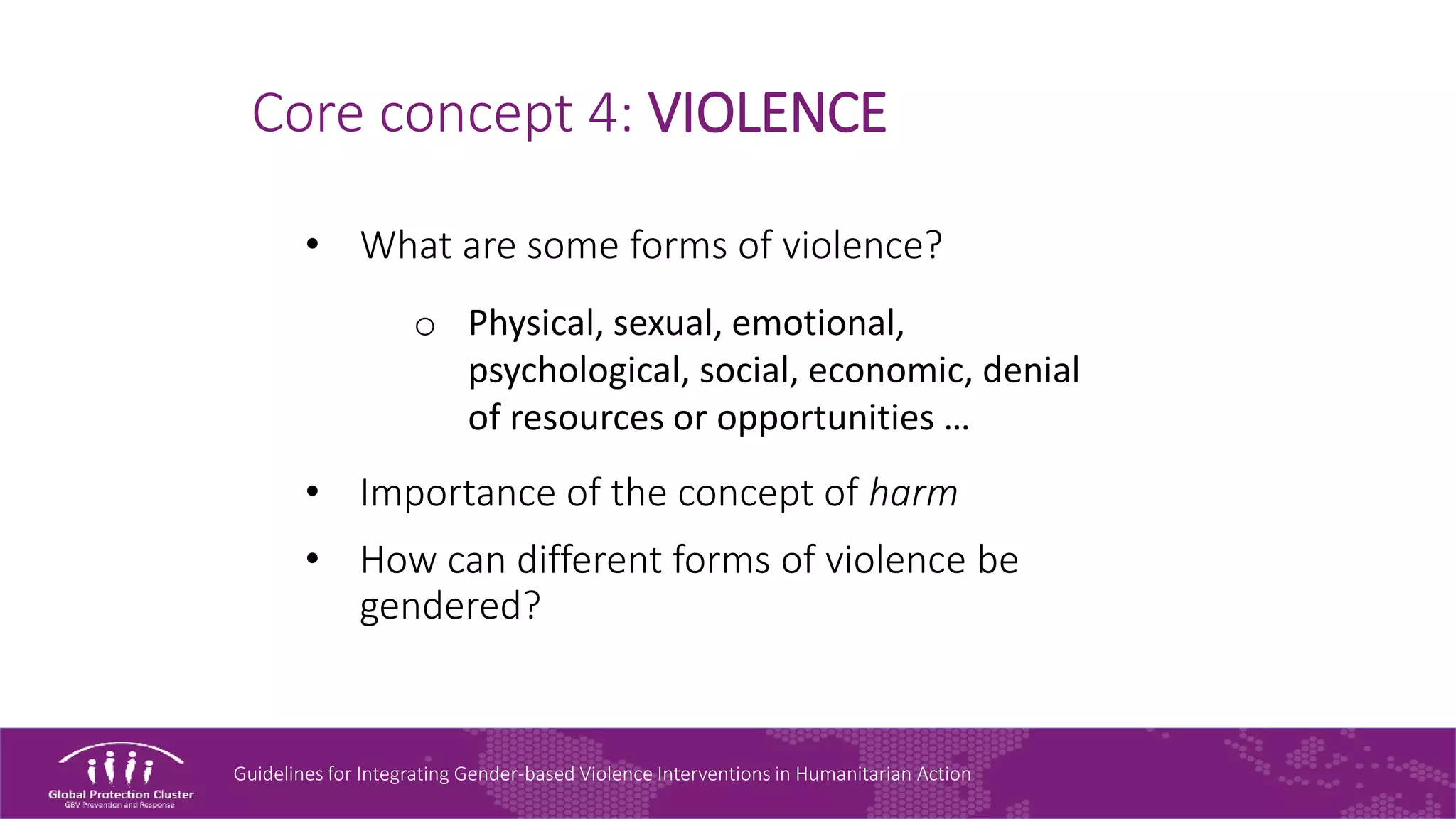 Module 2: Defining Gender-based Violence (GBV) | PPTX