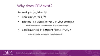 Module 2: Defining Gender-based Violence (GBV) | PPTX