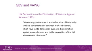 Module 2: Defining Gender-based Violence (GBV) | PPTX