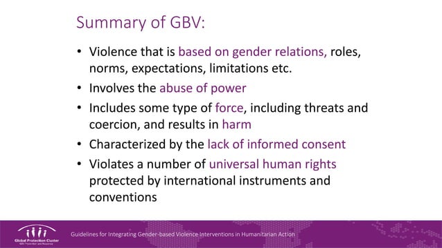 Module 2: Defining Gender-based Violence (GBV) | PPTX | Debated Sensitive Social Issues ...