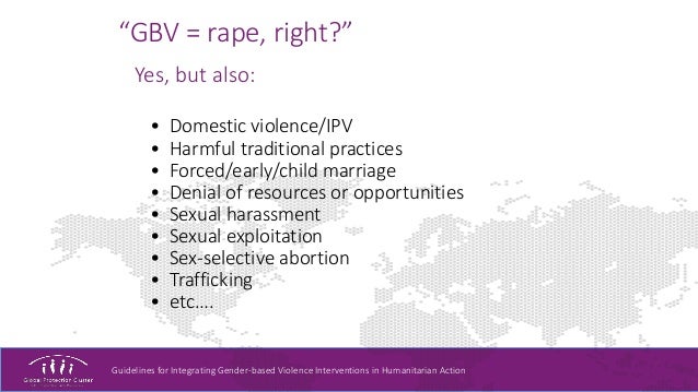 Module 2: Defining Gender-based Violence (GBV)