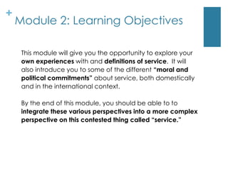 Module 2 defining service | PPTX