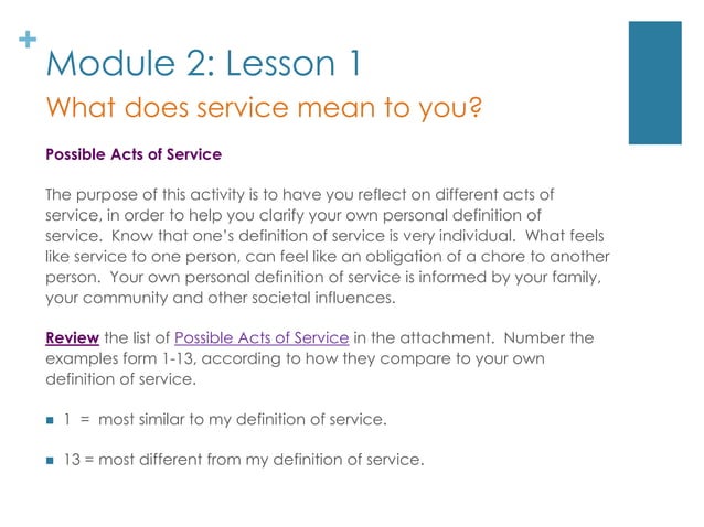 Module 2 defining service | PPT