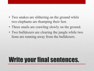 UPSR Sentence Construction Module 2: Deforestation (At the Jungle) | PPTX