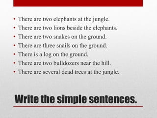 UPSR Sentence Construction Module 2: Deforestation (At the Jungle) | PPTX