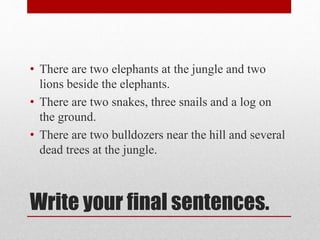 UPSR Sentence Construction Module 2: Deforestation (At the Jungle) | PPTX