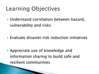 Disaster Risk Reduction | PPT