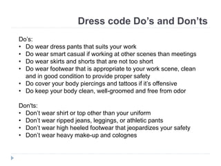 Module 2 dress code | PPTX