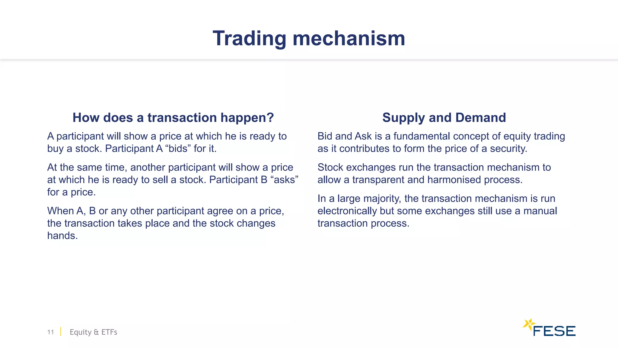 Introduction to Equity and ETF trading | PPTX