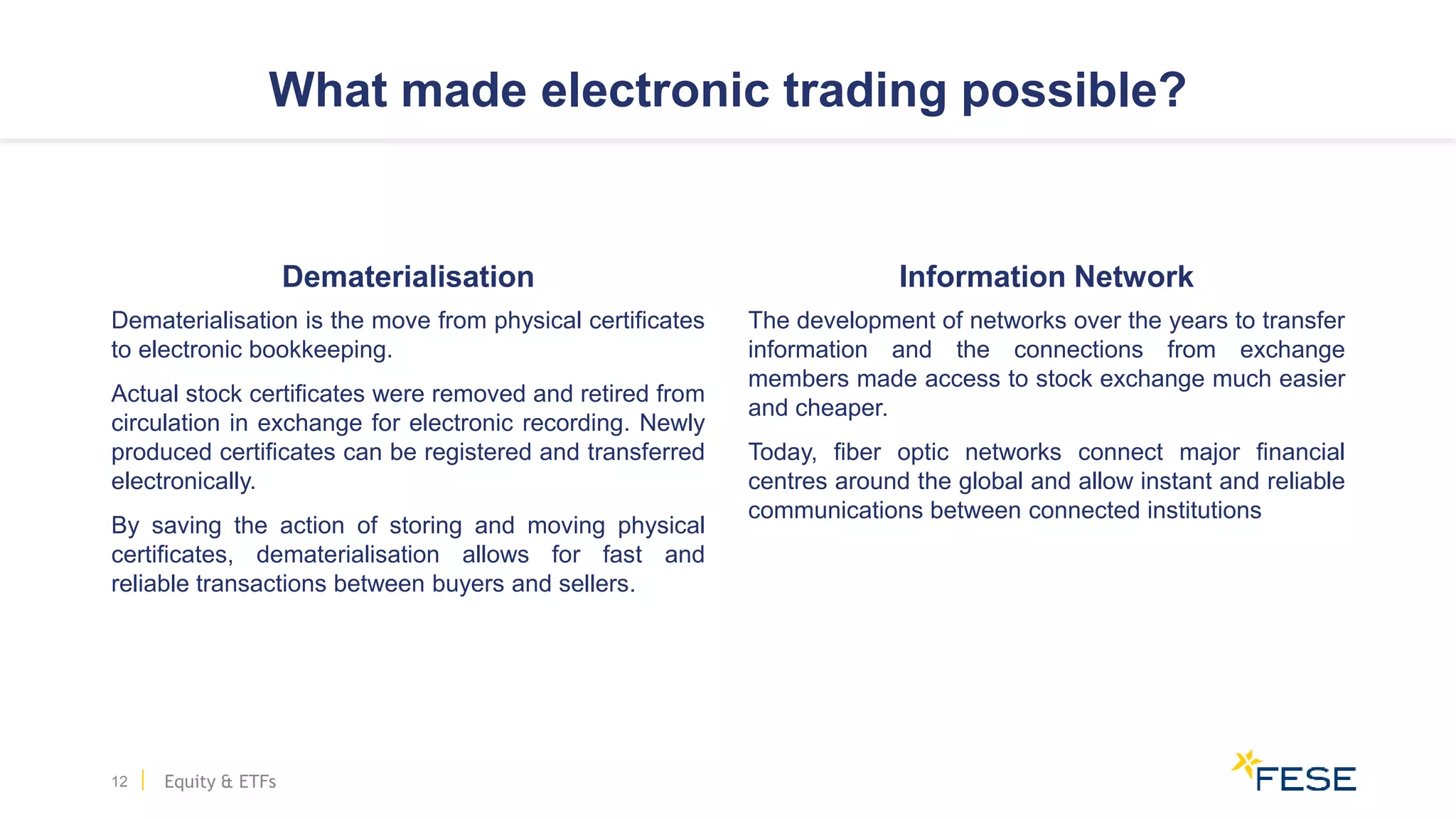 Introduction to Equity and ETF trading | PPTX