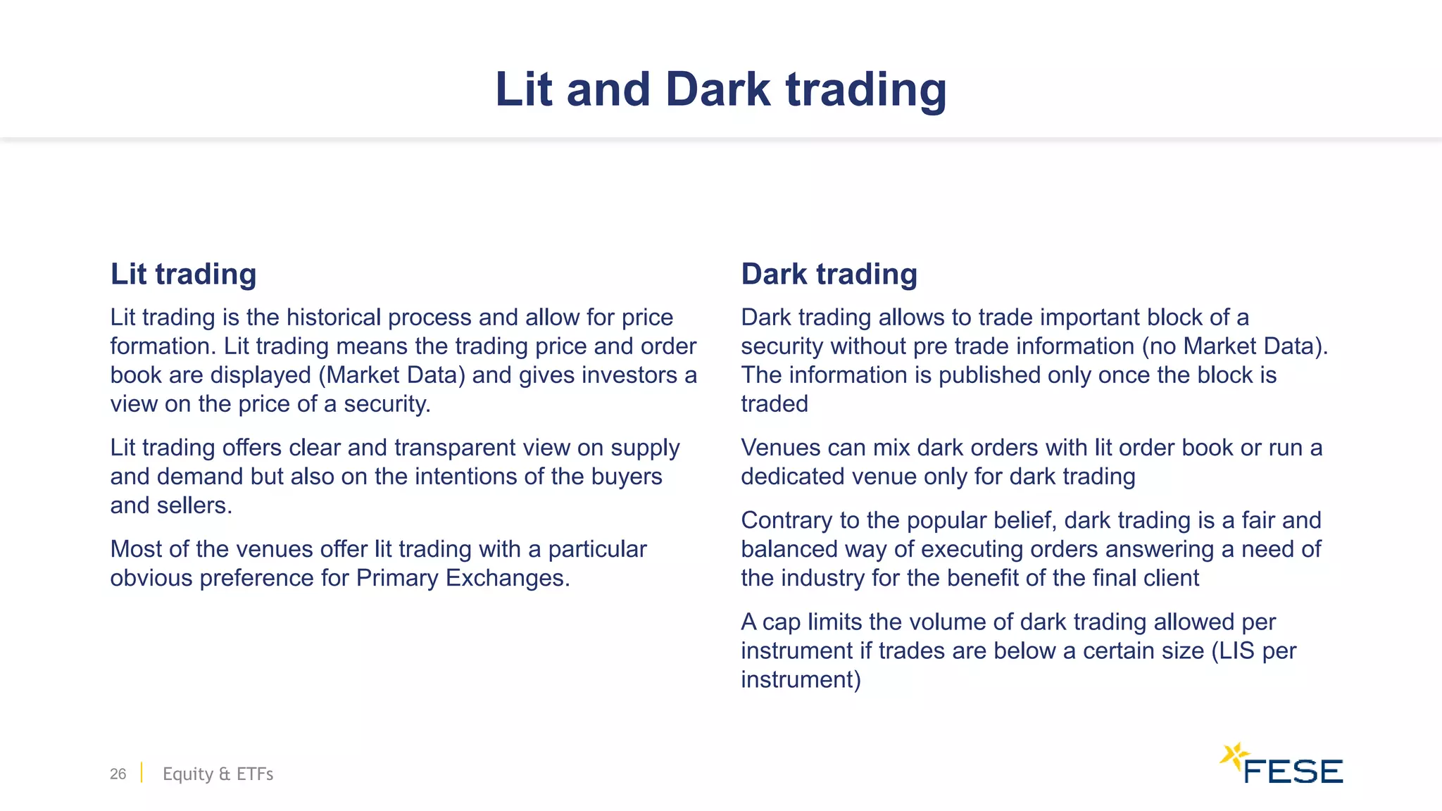 Introduction to Equity and ETF trading | PPTX