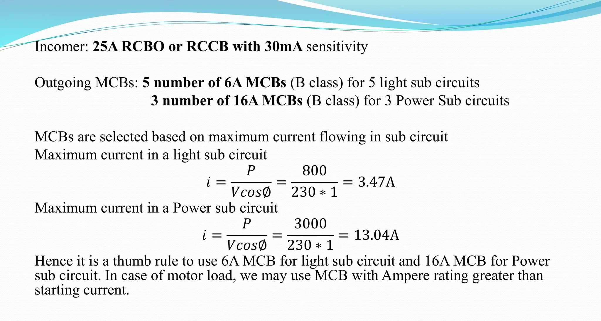Electrical System Design and Estimationn | PDF