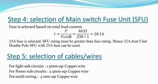 Electrical System Design and Estimationn | PDF