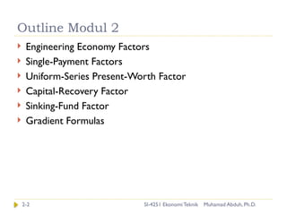 Module 2 Factors Engineering economyyyyy | PPT