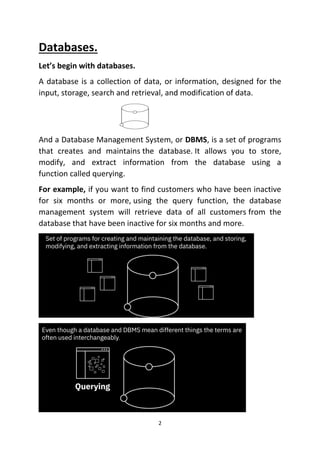 IBM Data Analytics Module 2 Overview of data Repositories. | PDF