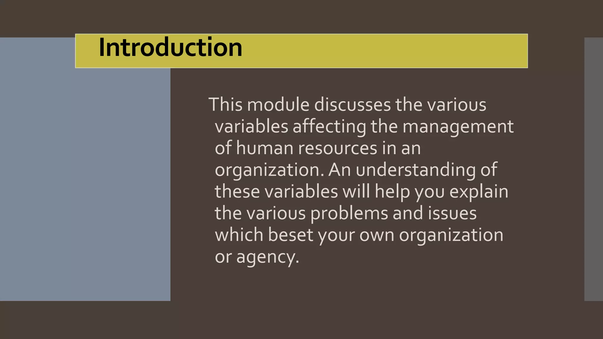 Module 2 Framework for Viewing HRM | PPT