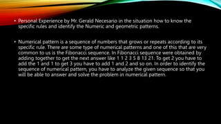 MODULE 2 group activity. NUMERIC AND GEOMETRIC..pptx