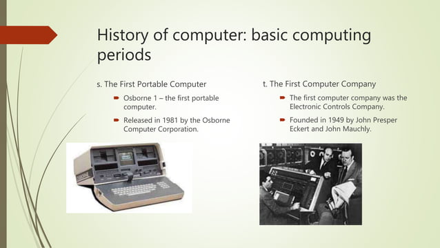 Module 2 History and evolution of computer | PPTX