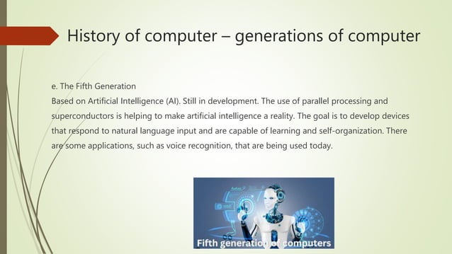 Module 2 History and evolution of computer | PPTX