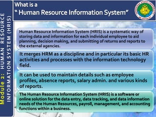 Module2 human resource information system | PPT