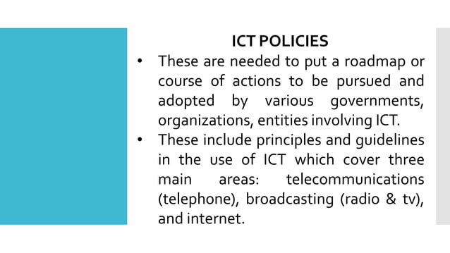Module 2 ICT Policies.pptx | Internet | Computing
