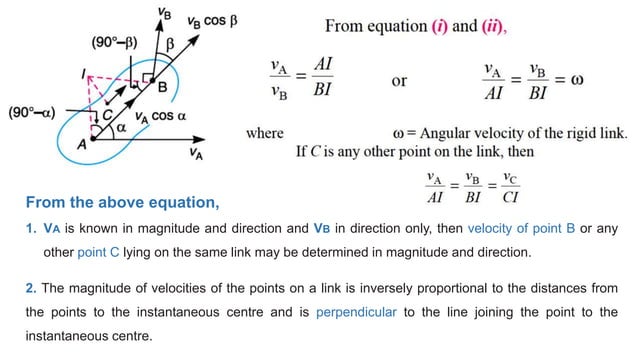 Module 2 instantenous center method | PPTX | Physics | Science