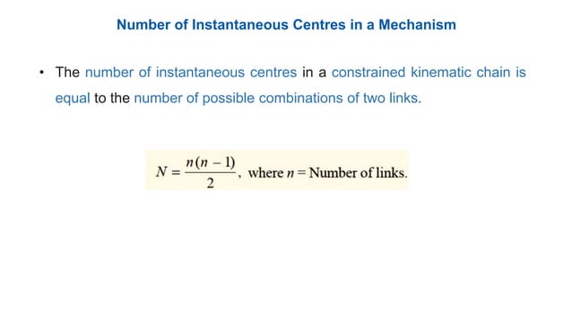 Module 2 instantenous center method | PPTX | Physics | Science