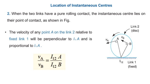 Module 2 instantenous center method | PPTX | Physics | Science