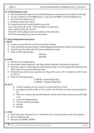 Module 2 instruction set | PDF