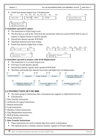 Module 2 instruction set | PDF