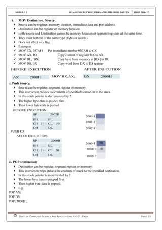 Module 2 instruction set | PDF
