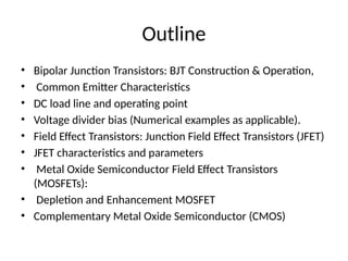 Comprehensive Study of Bipolar Junction Transistors and Field Effect ...