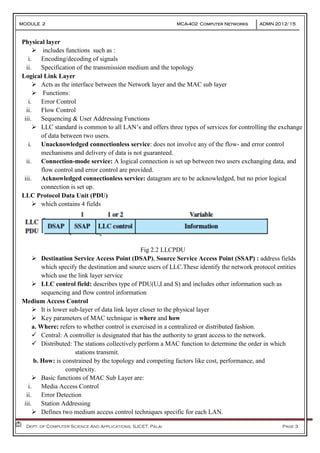 Module 2 lan,data link layer | PDF | Computer Networking | Computing
