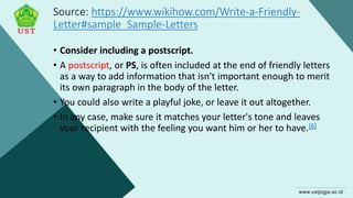 Module 2 learning activity 1 personal letter | PPTX