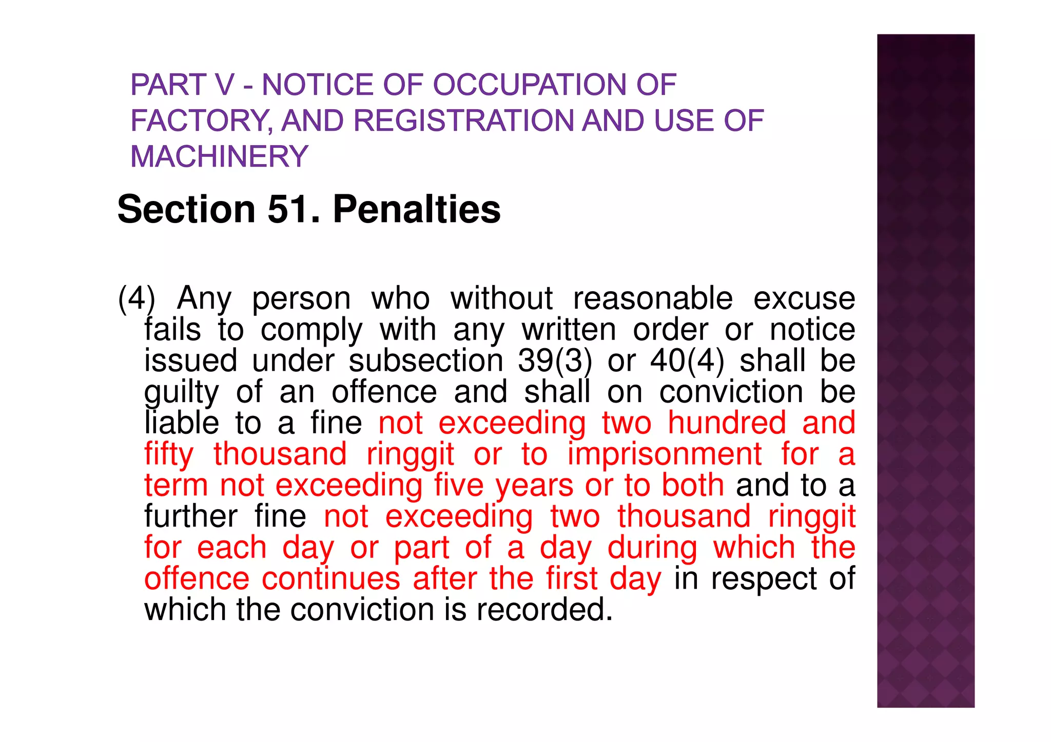 Module 2 Legislation of OSH in Malaysia | PDF