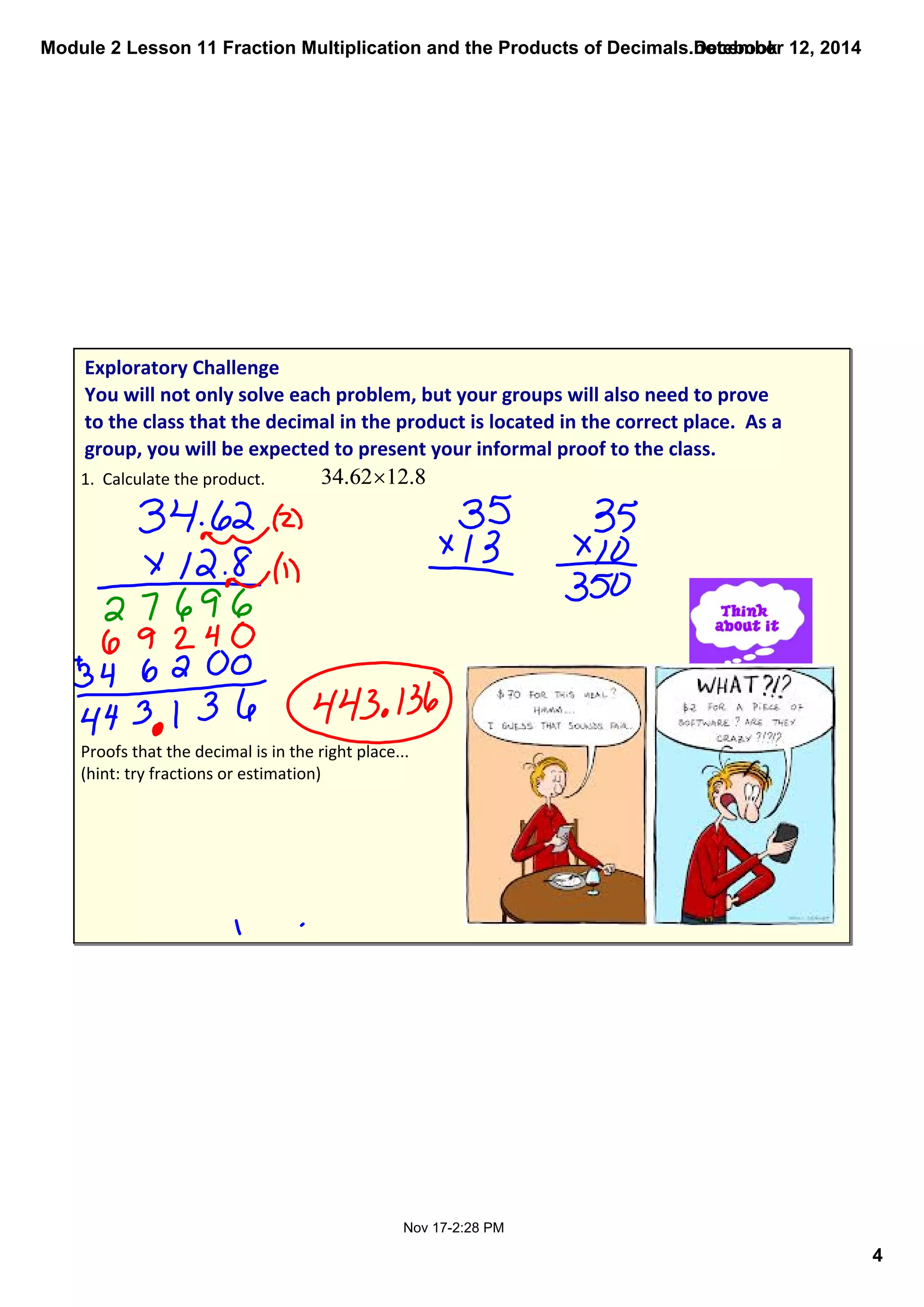 Module 2 lesson 11 | PDF | Homework and Study | Education