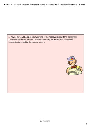 Module 2 lesson 11 | PDF | Homework and Study | Education