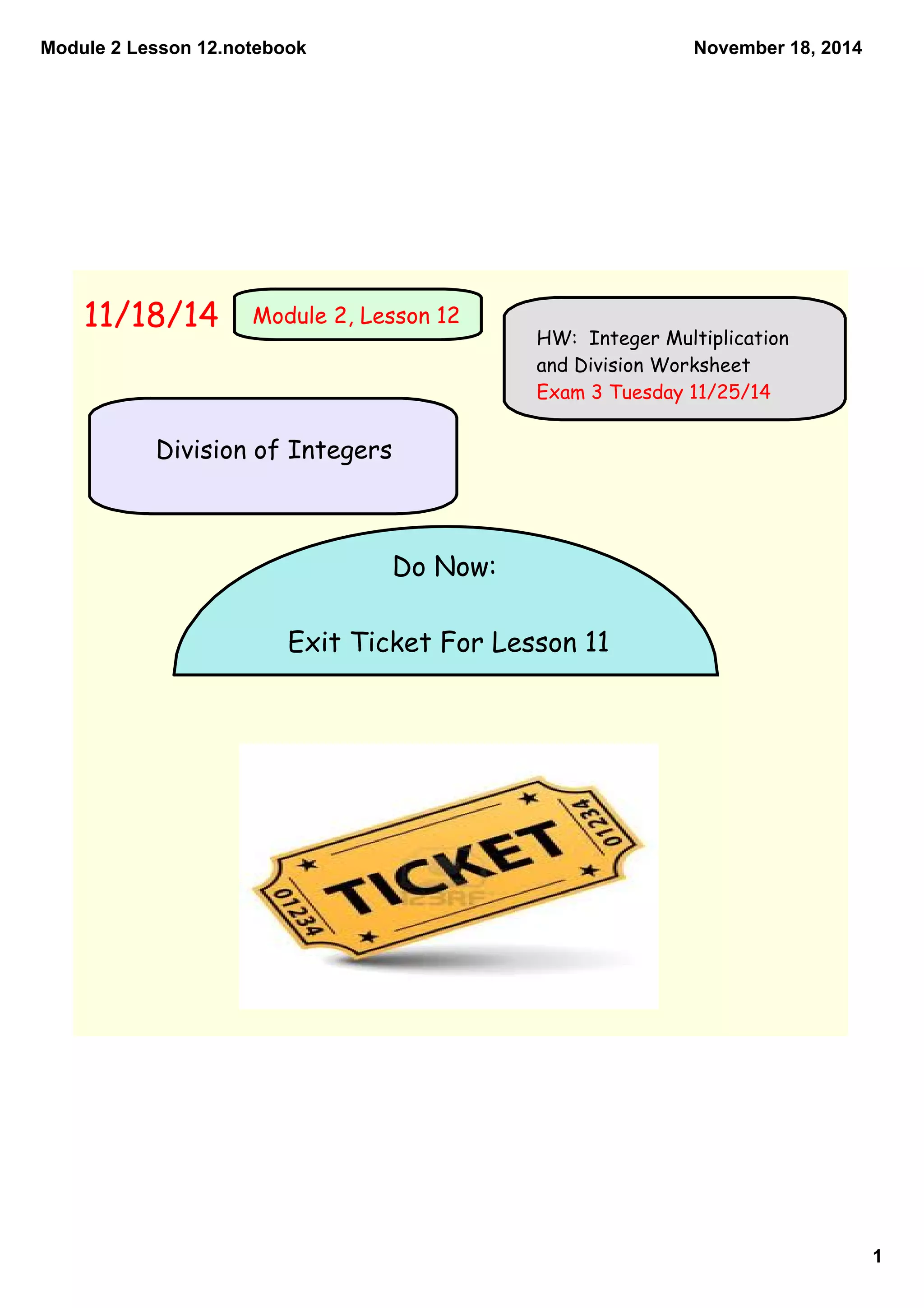 Module 2 lesson 12 | PDF