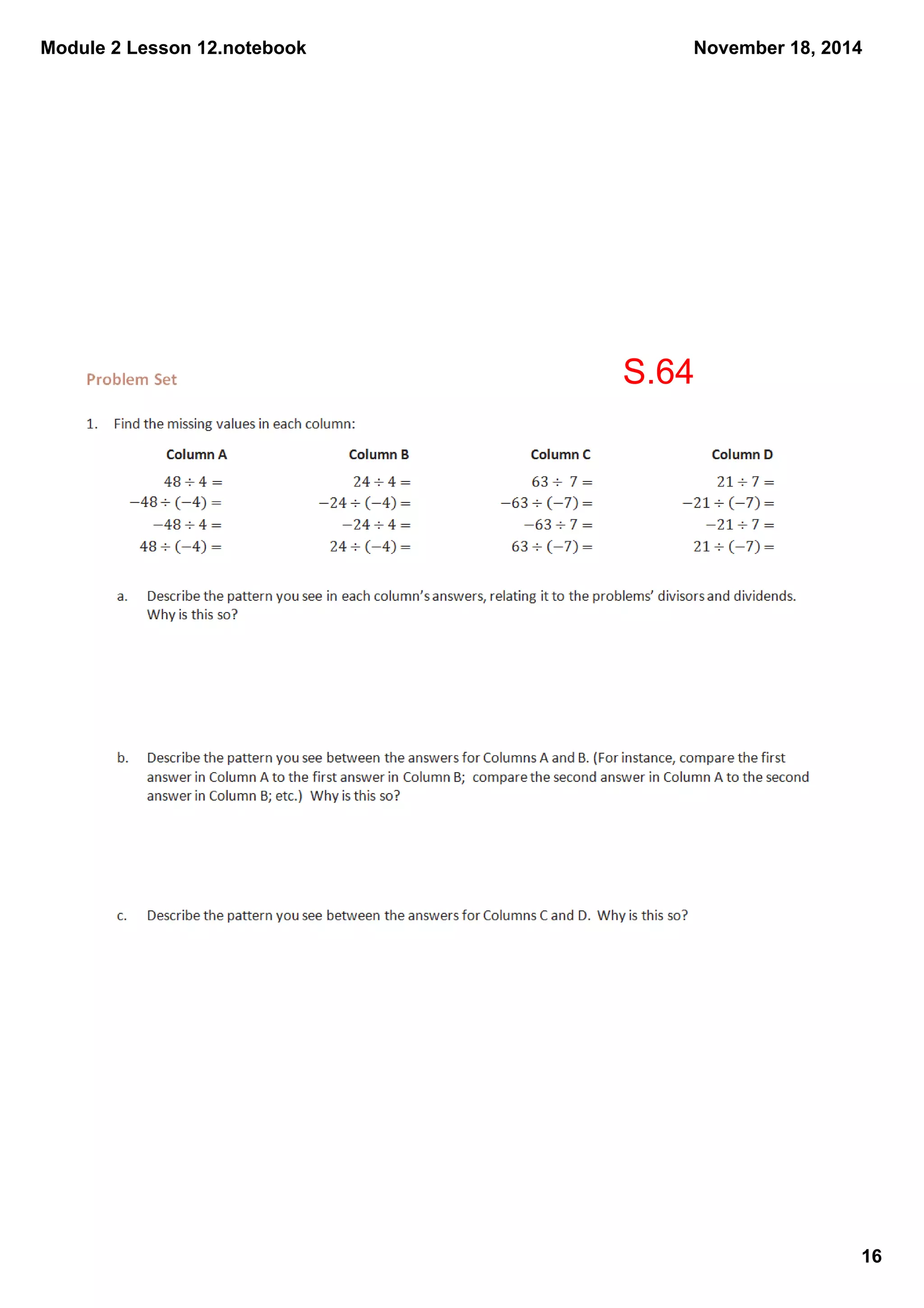 Module 2 lesson 12 | PDF