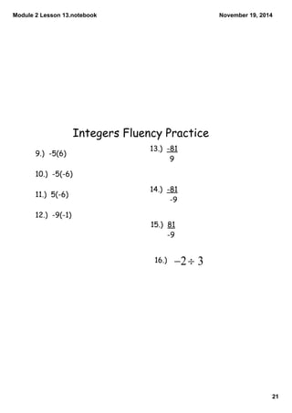 Module 2 lesson 13 | PDF