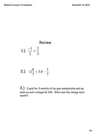 Module 2 lesson 13 | PDF
