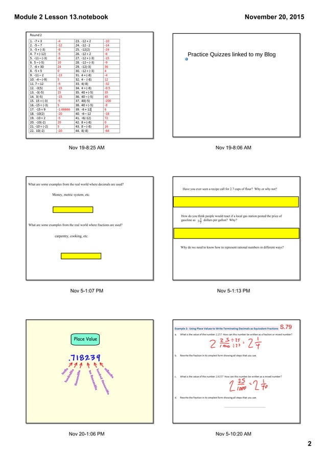 Module 2 lesson 13 | PDF