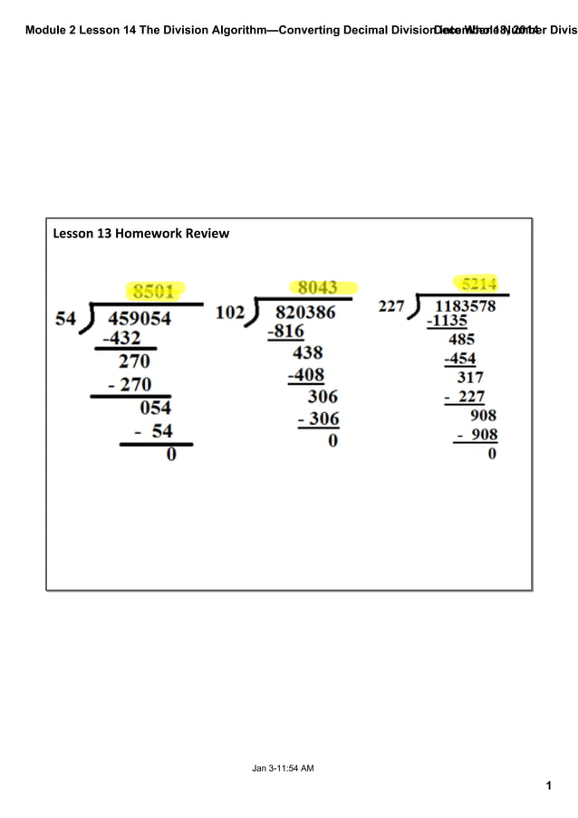 Module 2 lesson 14 | PDF