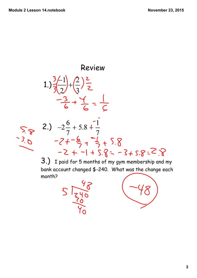 Module 2 lesson 14 | PDF