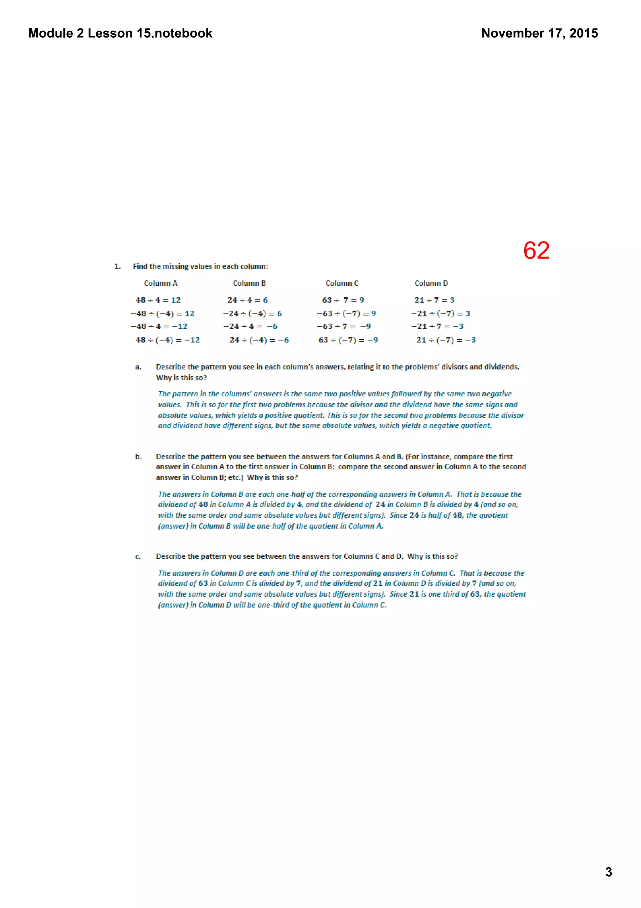 Module 2 lesson 15 | PDF