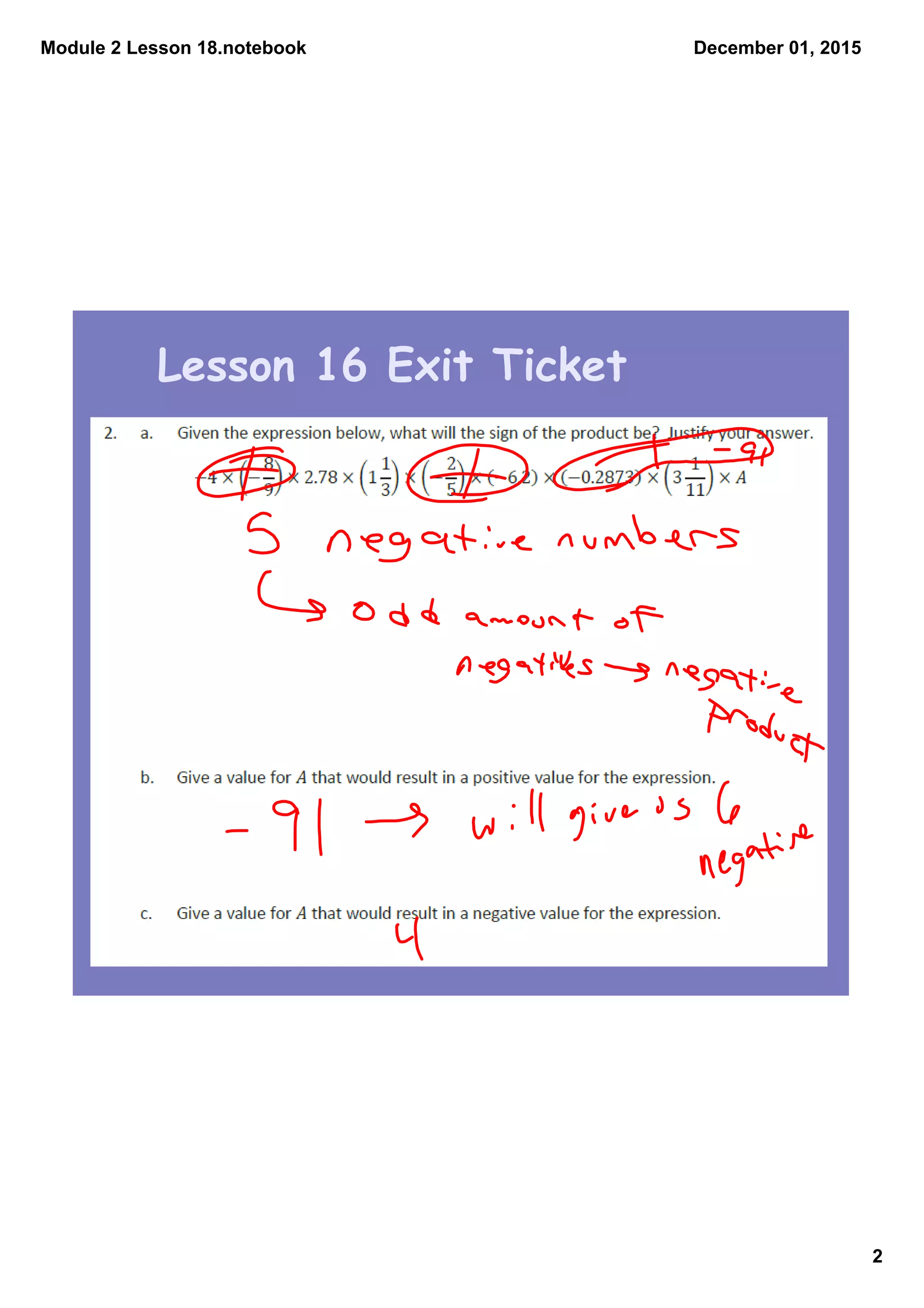 Module 2 lesson 18 | PDF
