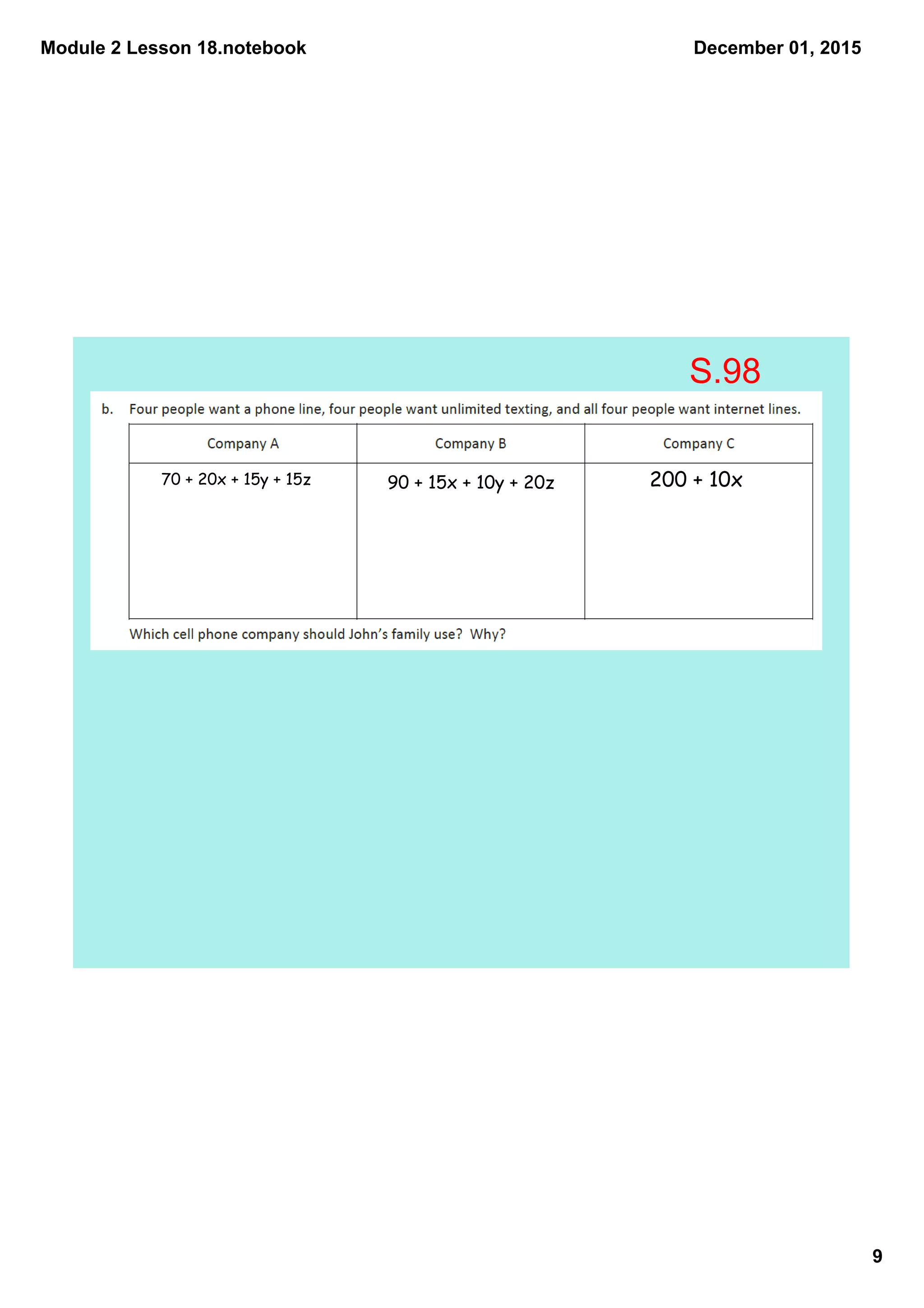 Module 2 lesson 18 | PDF