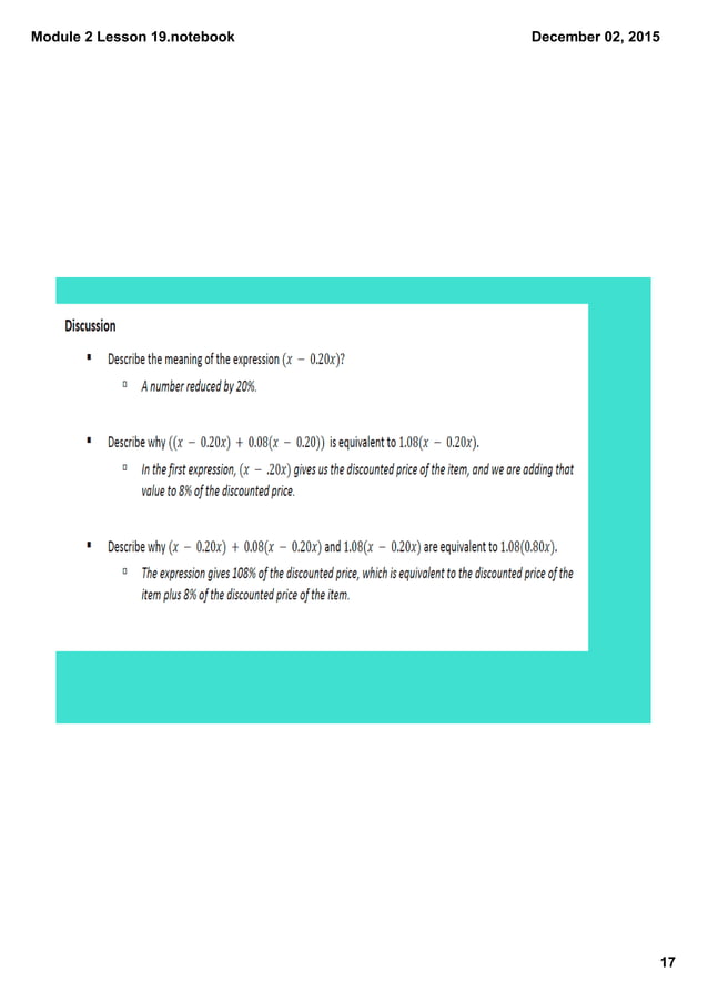Module 2 lesson 19 | PDF