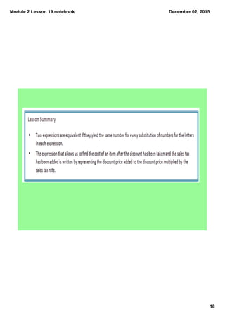 Module 2 lesson 19 | PDF